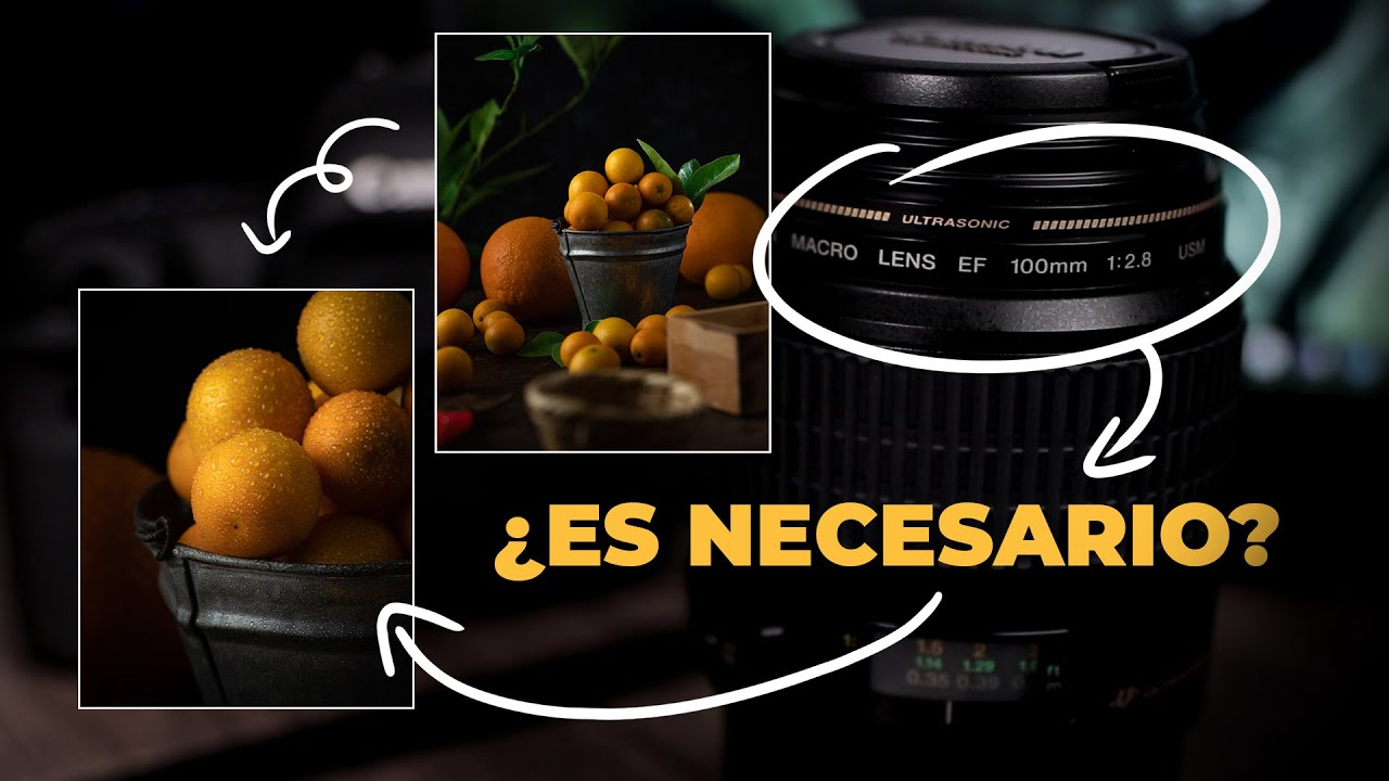Fotografía de Alimentos con Lente MACRO CANON 100mm 2.8 - YouTube