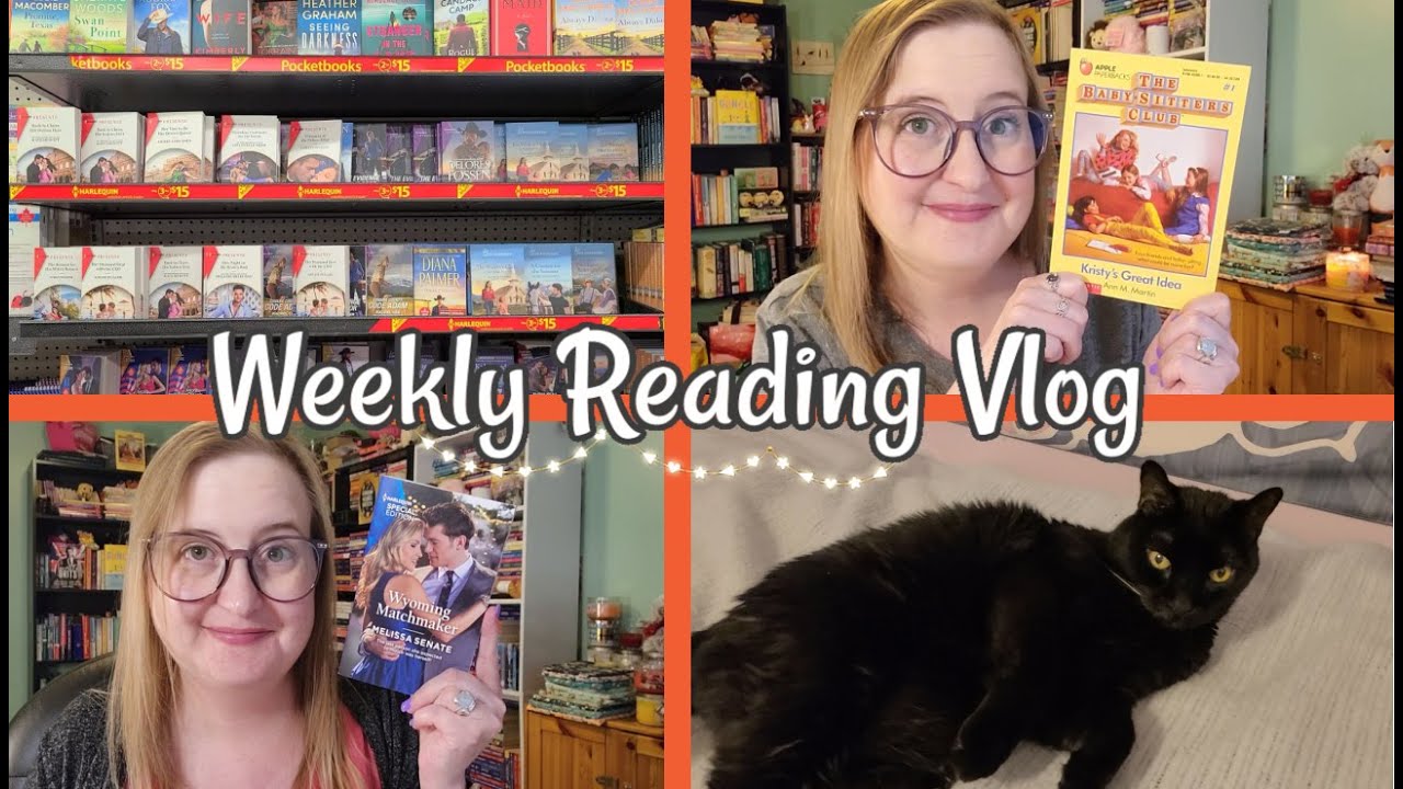 Weekly Reading Vlog || Reading, Book Shopping... and Cats! {Week 28 ...