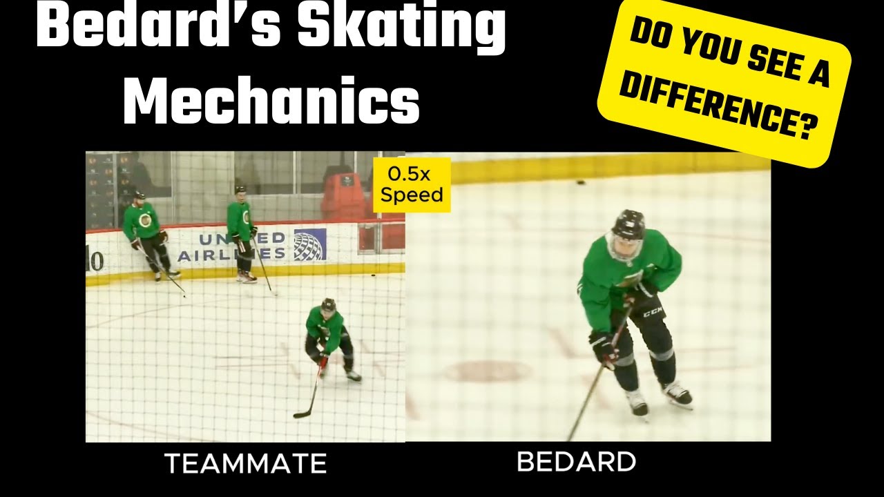 Connor Bedard Raw Practice Footage (NHL Skating Mechanics Comparison ...