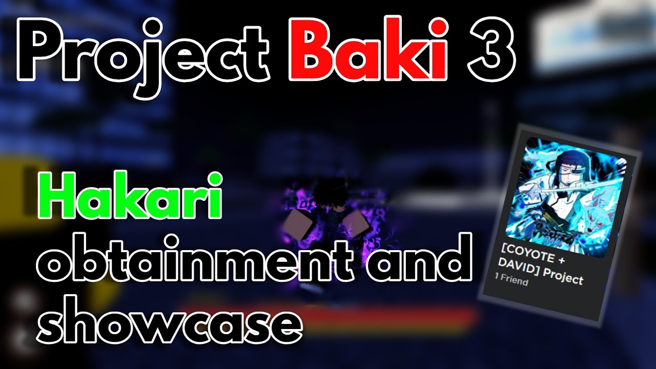 Hakari obtainment and showcase in this roblox game | Project Baki 3 ...