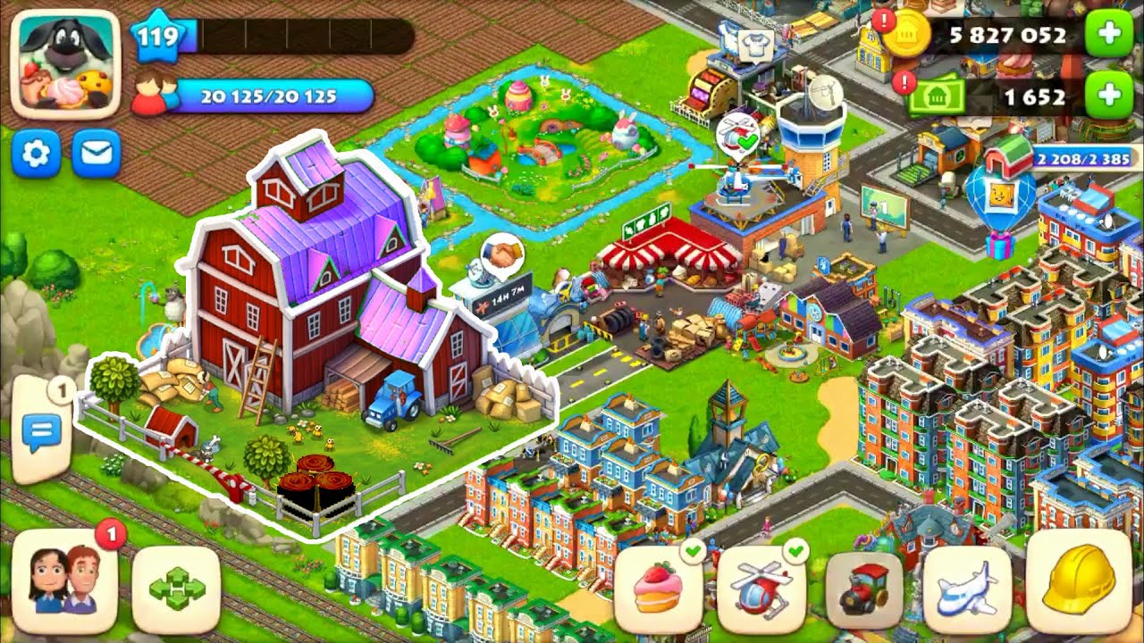 TOWNSHIP level 119 my way of upgrading barn - YouTube