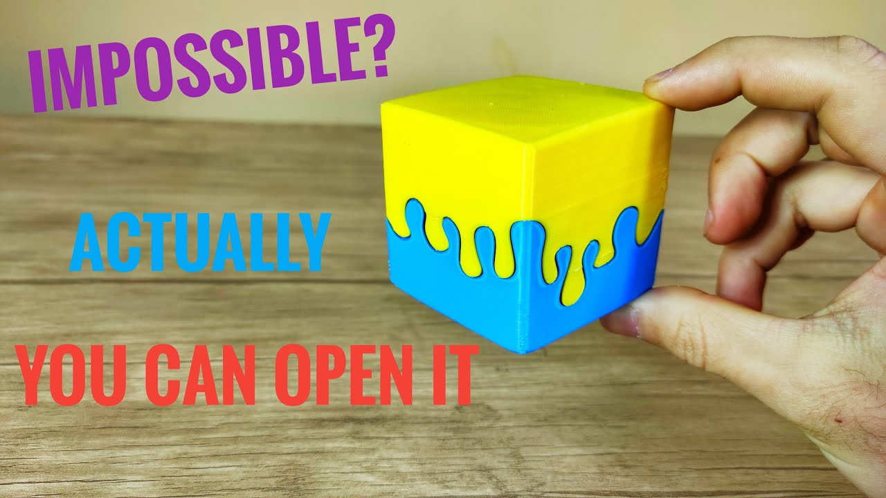 3D Printed Impossible Looking Locked Puzzle Box || 3D Printing ...