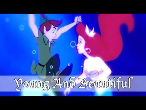 Ariel and Peter pan en Young and Beautiful - YouTube