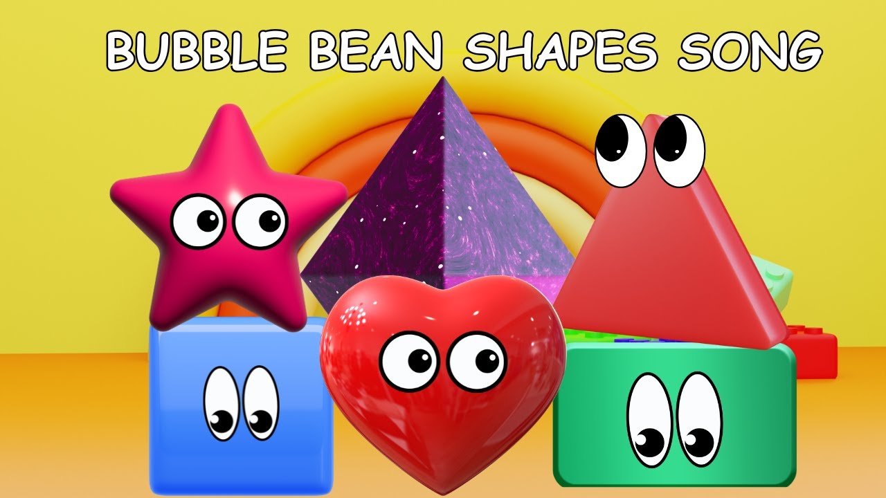 Learn & Dance with Shapes | Fun Shapes Song for Kids | Bubble Bean ...
