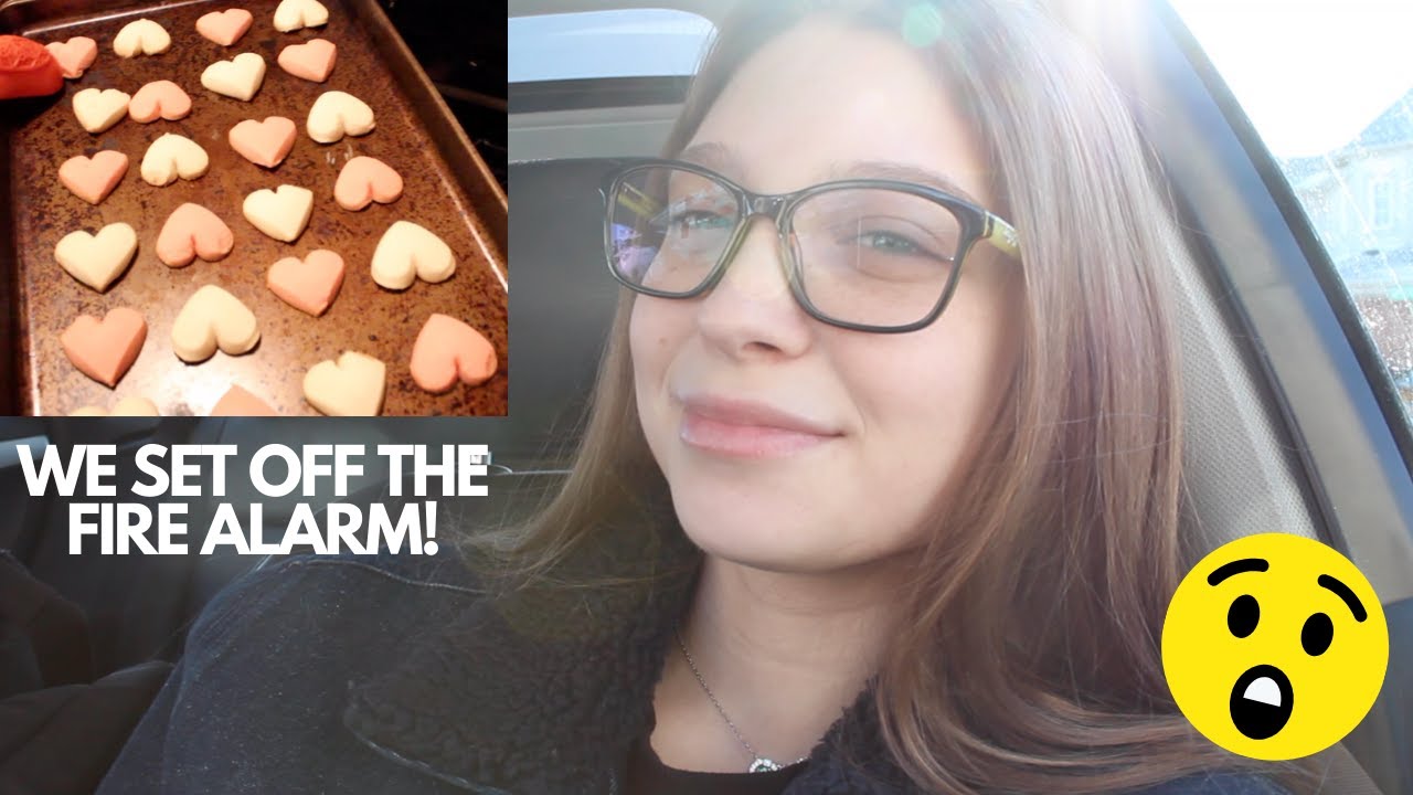 The FIRE ALARM went off + Baking cookies | AlyMegVlogs - YouTube