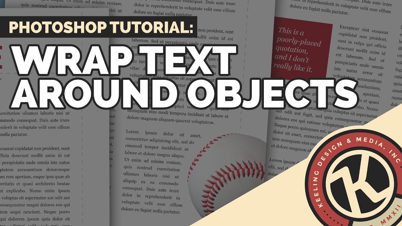 Tutorial: How to Wrap Text Around Photos and Objects - YouTube