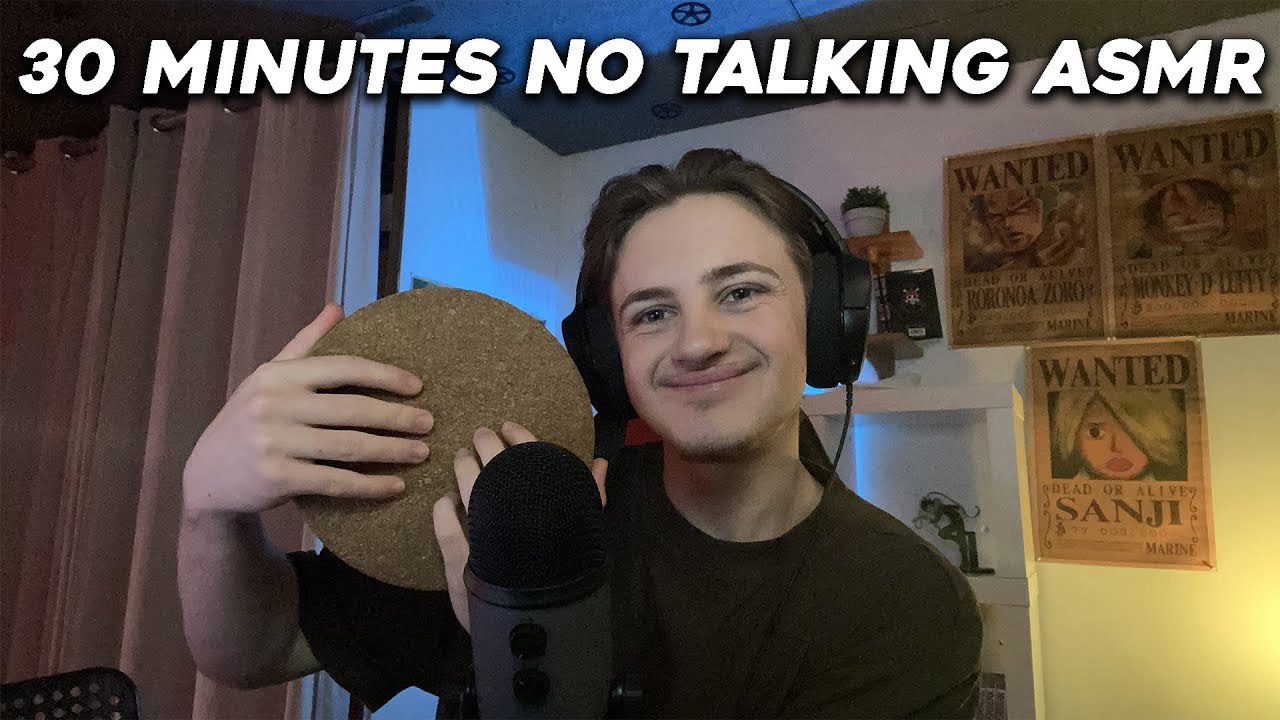 ASMR - 30 Minutes NO TALKING (Mouth Sound, Brushing, Fast tapping ...