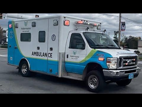 Riddle Hospital EMS MICU 104 Responding 10-22-23 - YouTube