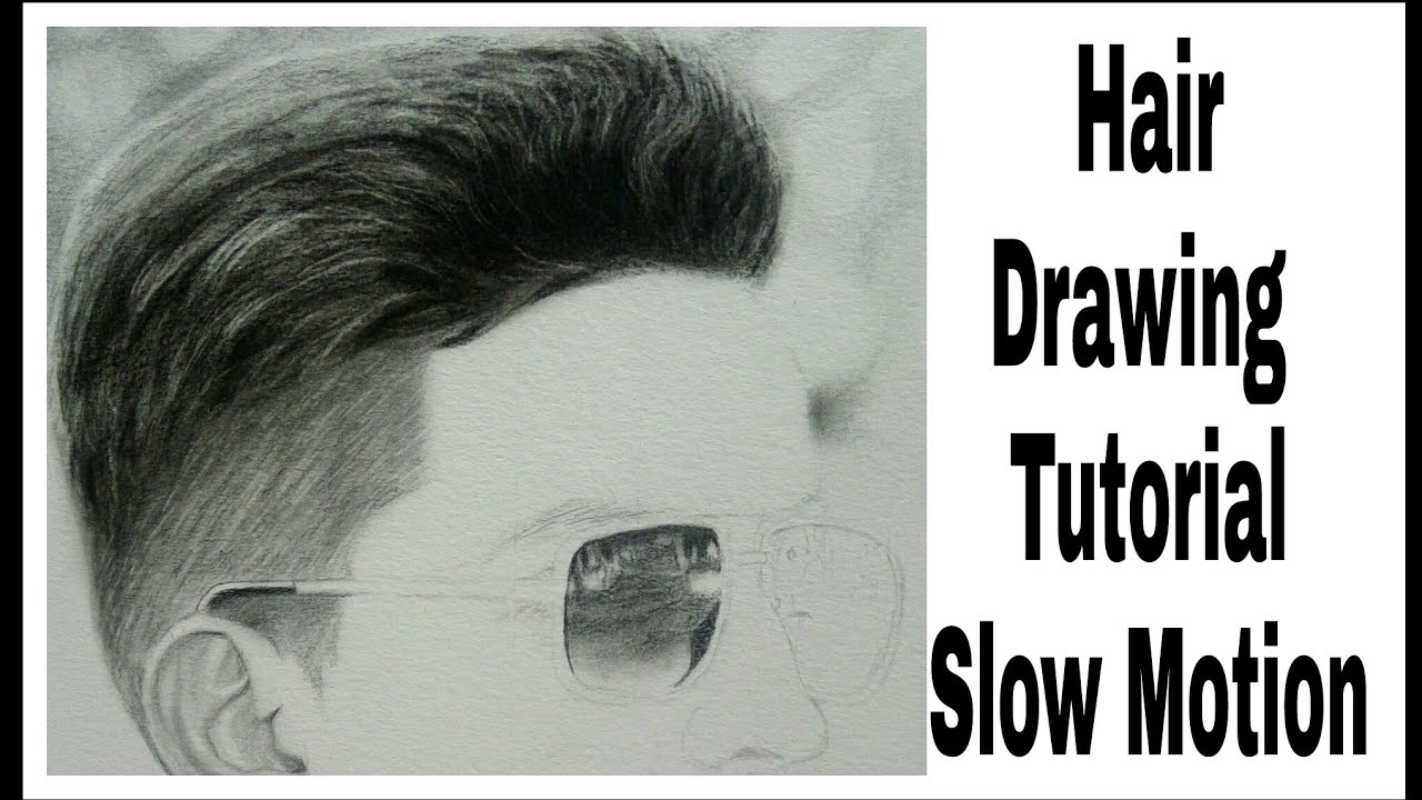 Tutorial On Realistic Hair Drawing | How to draw hair - YouTube