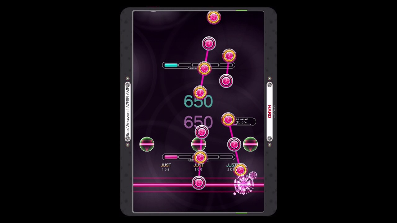 Reflec Beat: Bass Weapon Lazer Flame Lvl 10 Hard 100% Hit sound ...