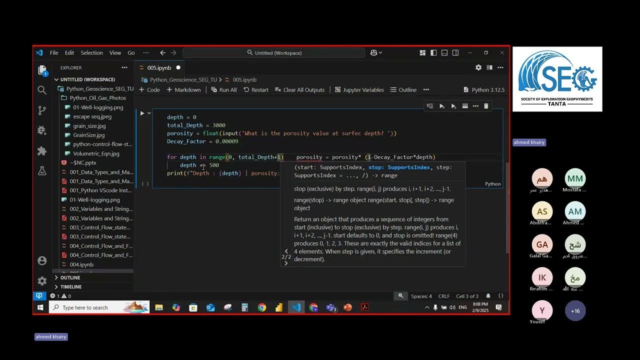 SEG Courses | Python Programming for Geoscience | (5) Functions and Data Structures - YouTube