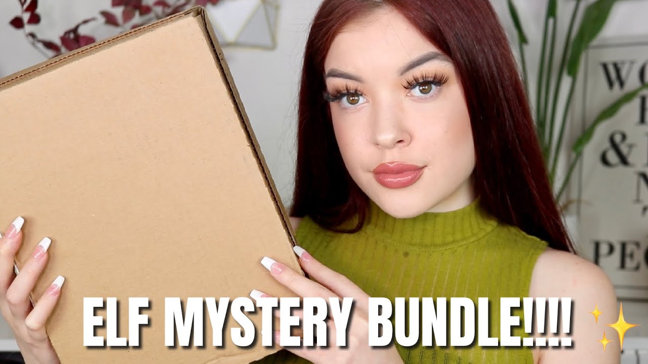 ELF COSMETICS MYSTERY BOX UNBOXING! - YouTube