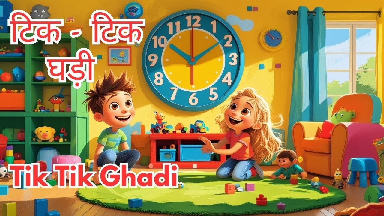 Tik Tik Ghadi - टिक-टिक घड़ी, Children's Song, Children's Rhyme, Kids ...