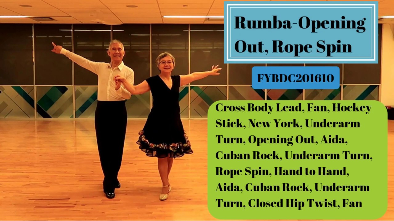 Rumba Routine 1 min routine - Hockey Stick, Opening Out, Rope Spin ...