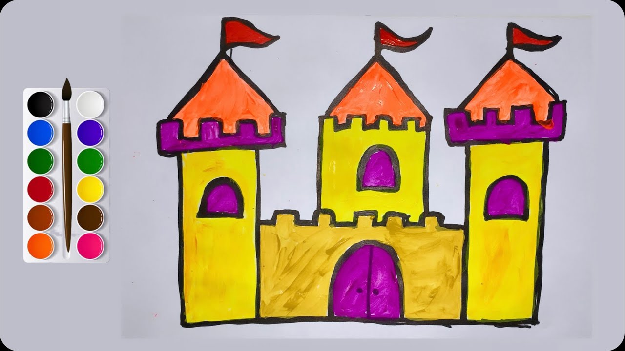 Castle Drawing #castle #castleclash #castlevania #art #how #drawing# ...