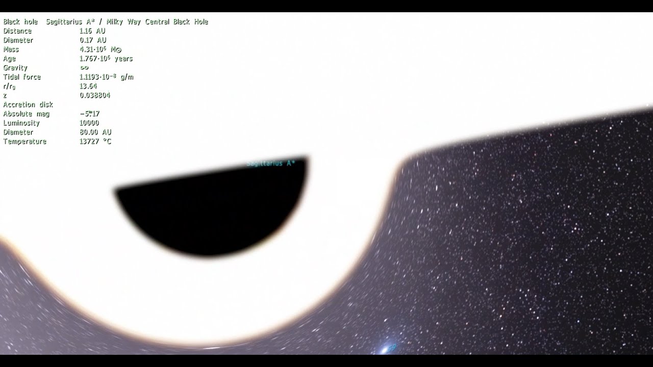 Space Engine black hole. - YouTube