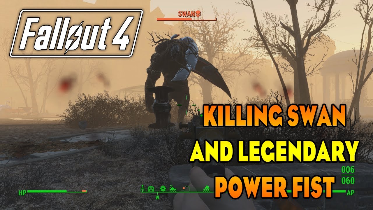 Fallout 4 Swan Boss Fight! (Bruce Lee) - YouTube