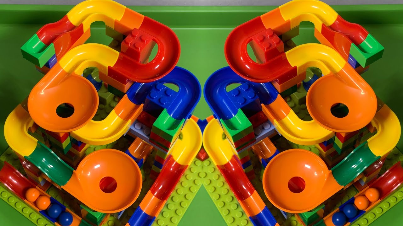 24 minutes satisfying with marble run ASMR building blocks ️ how to ...