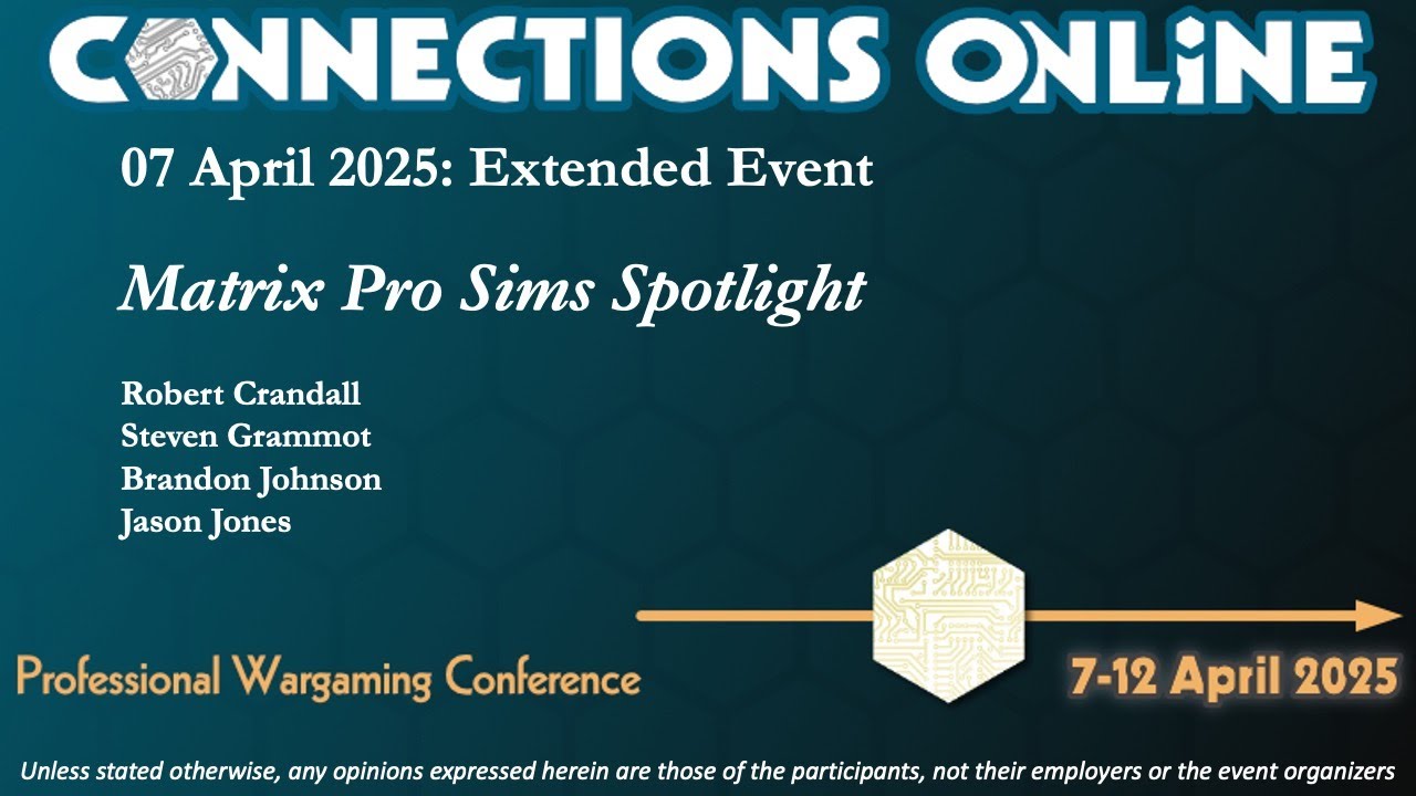 CO25 Extended: Matrix Pro Sims Spotlight - YouTube