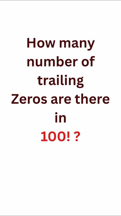 Trick to find number of trailing zeros in expansion of factorial of any number #numbersystem ...