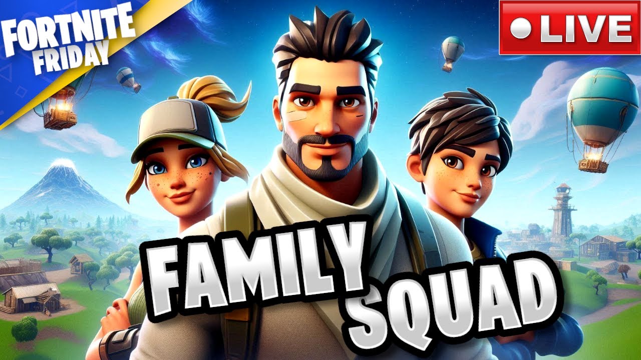 Squadding up with my KIDS: Fortnite Friday! 🥳 - YouTube