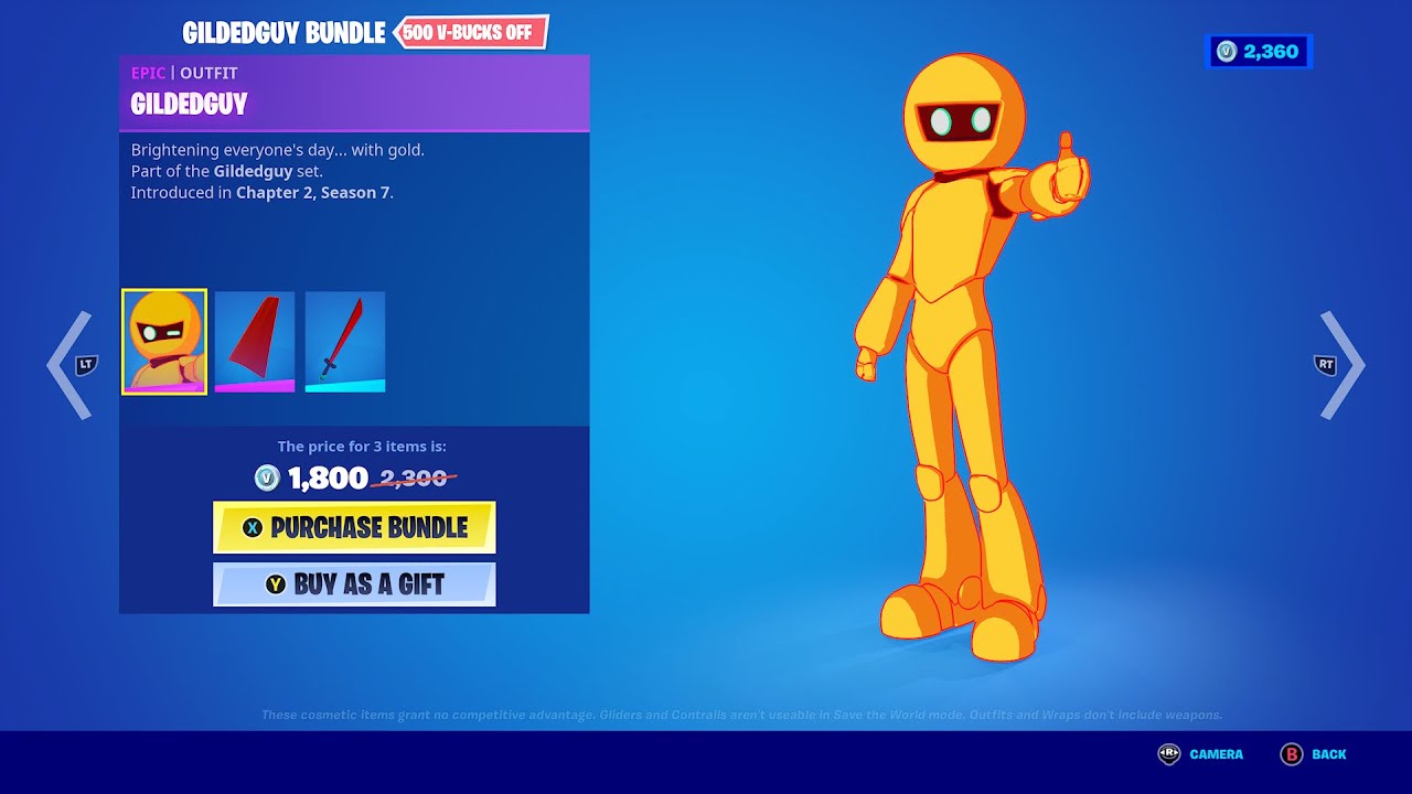 Fortnite Item Shop, November 28th 2021 - GILDEDGUY SKIN IS BACK! - YouTube