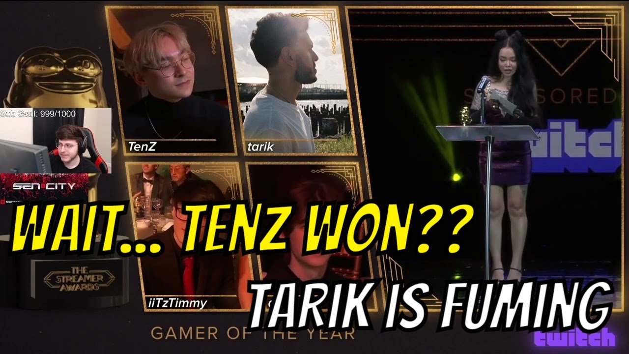 Zombs watches TenZ WIN Gamer of the year - YouTube