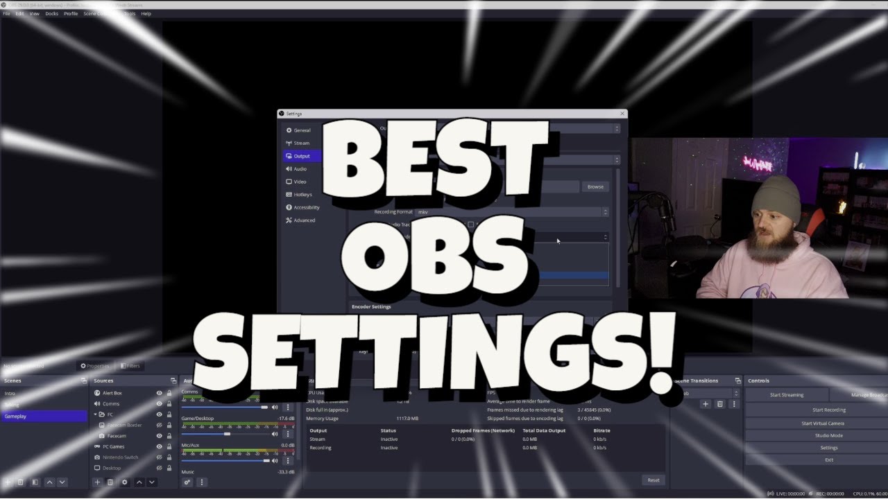 Best Obs Settings Recording Streaming To Twitch And Youtube Hdr