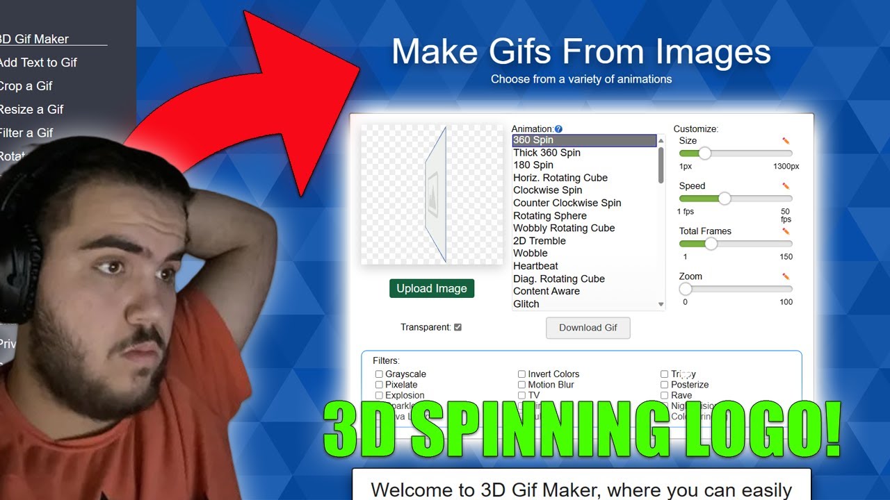HOW TO MAKE A 3D SPINNING LOGO FOR YOUR SHOPIFY WEBSITE! | @COMFYDENCE ...