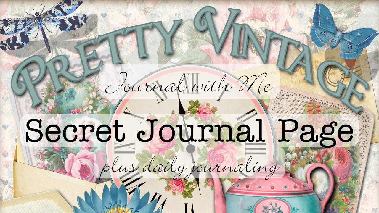 Secret Journaling Page plus Daily Journaling Prompt. Junk Journal ...