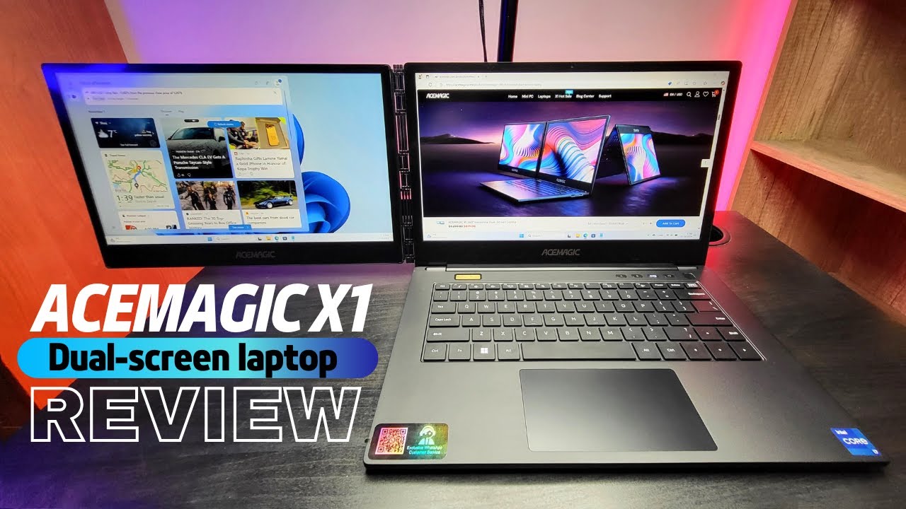 ACEMAGIC X1 Review: The Dual-Screen Laptop Revolution! - YouTube