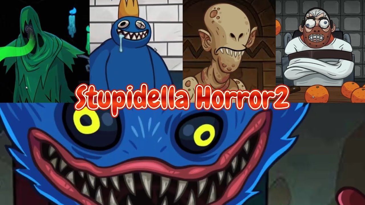 Horror game and funny game - stupidella horror 2 fullgame play！ - YouTube