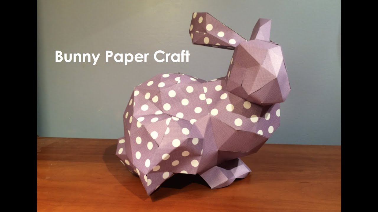 Bunny Paper Craft - YouTube