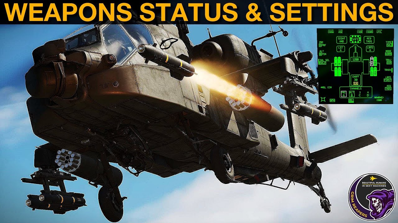 AH-64D Apache: WPN Weapons MPD Page & Sub-pages (Weapons Status ...