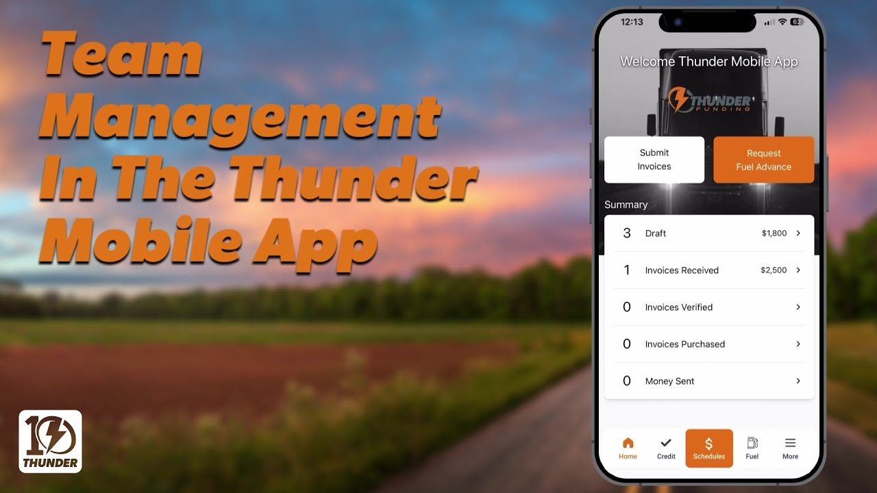 Team Management In The Thunder Mobile App - YouTube