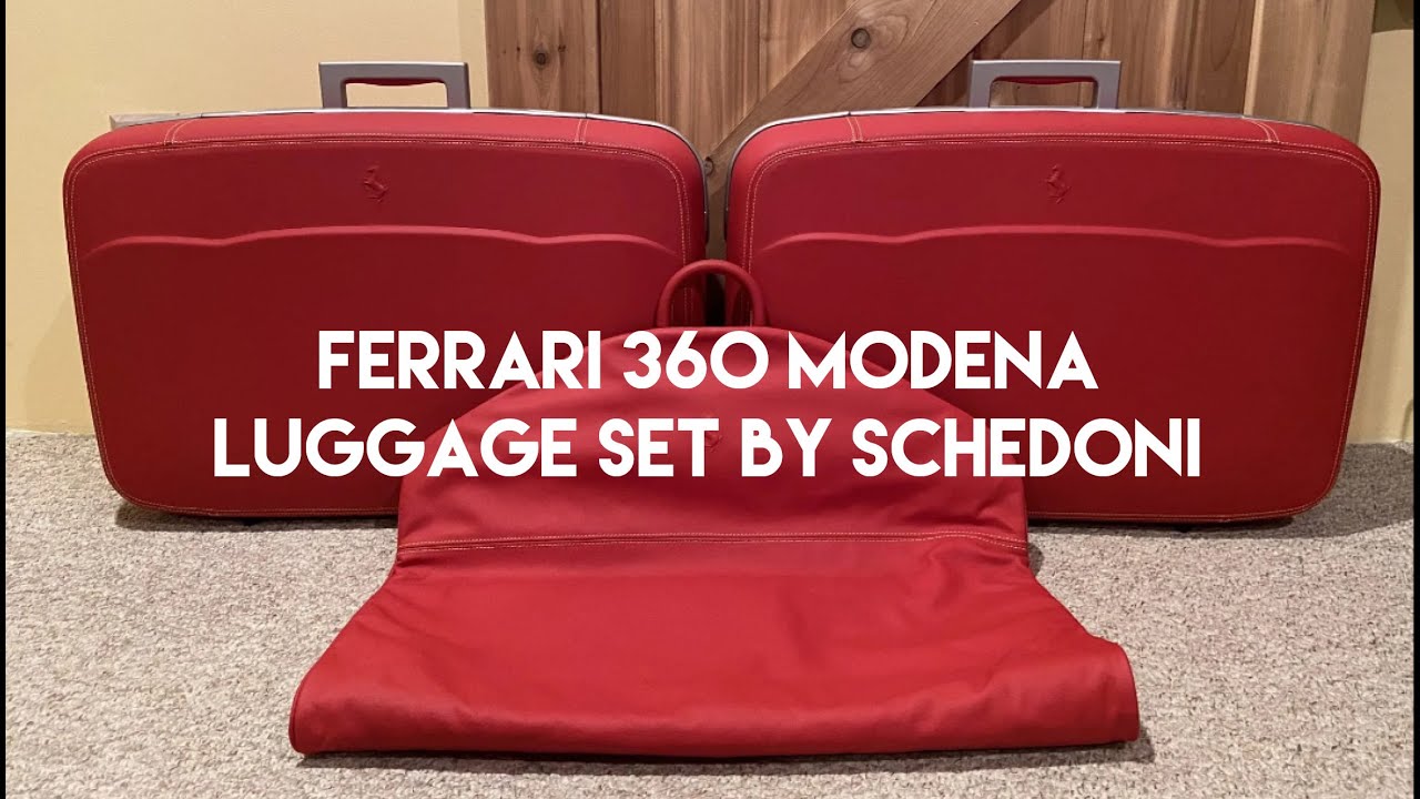 Ferrari 360 Modena Luggage Set by Schedoni - YouTube