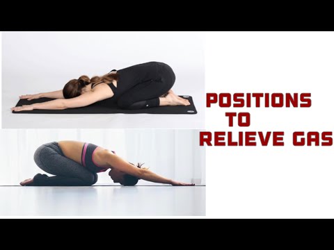 Positions to Relieve  Gas||How to FART