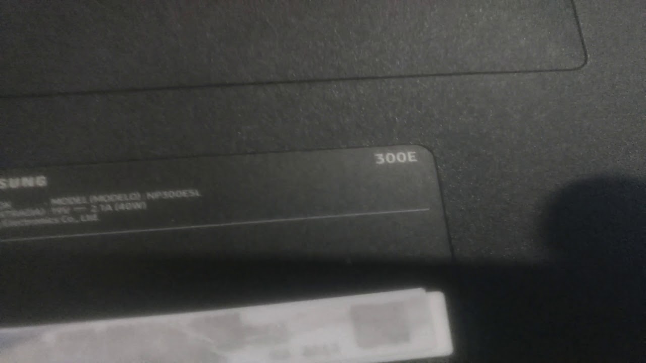 Notebook Samsung 300E #01 - YouTube