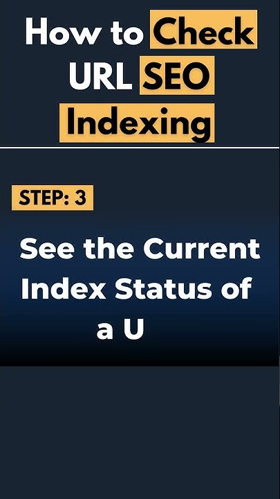 Steps to Check URL SEO Indexing | #shorts | #youtubeshorts | #shortvideos | #seoindexing | # ...