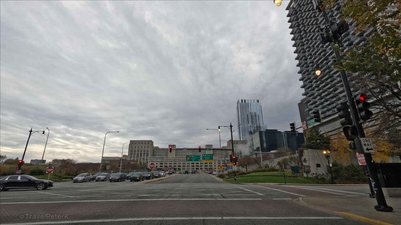 Driving from Chicago South Loop to Kenosha Wisconsin via I-94 W (Edens ...