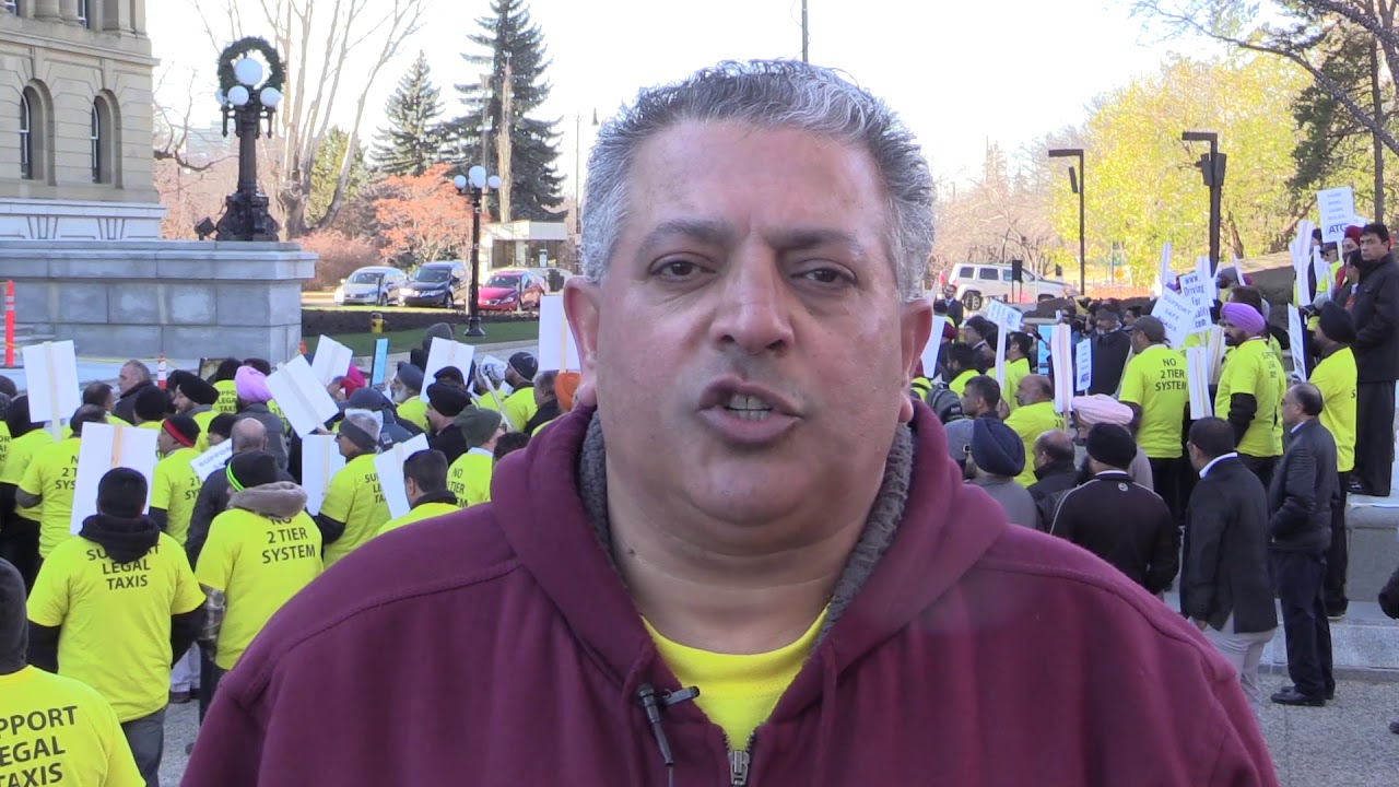 Taxi drivers rally - YouTube
