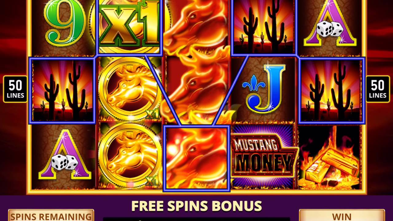 MUSTANG MONEY Video Slot Game with a MUSTANG MONEY FREE SPIN BONUS ...
