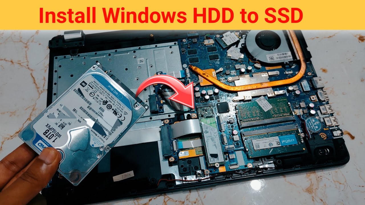 How to Install Windows HDD to SSD in Laptop Without Losing Data | How ...