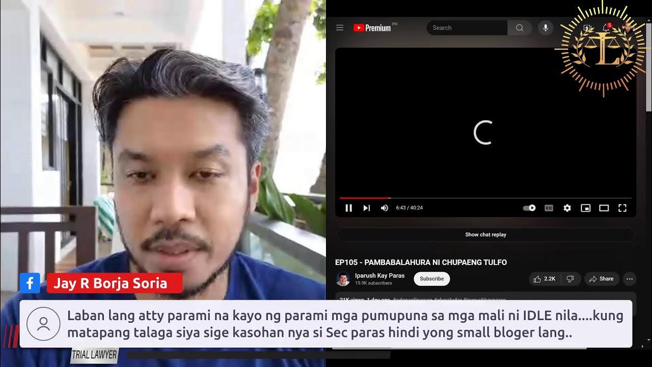 SEC. PARAS: PAMBABALAHURA NI CHUPAENG TULFO - YouTube