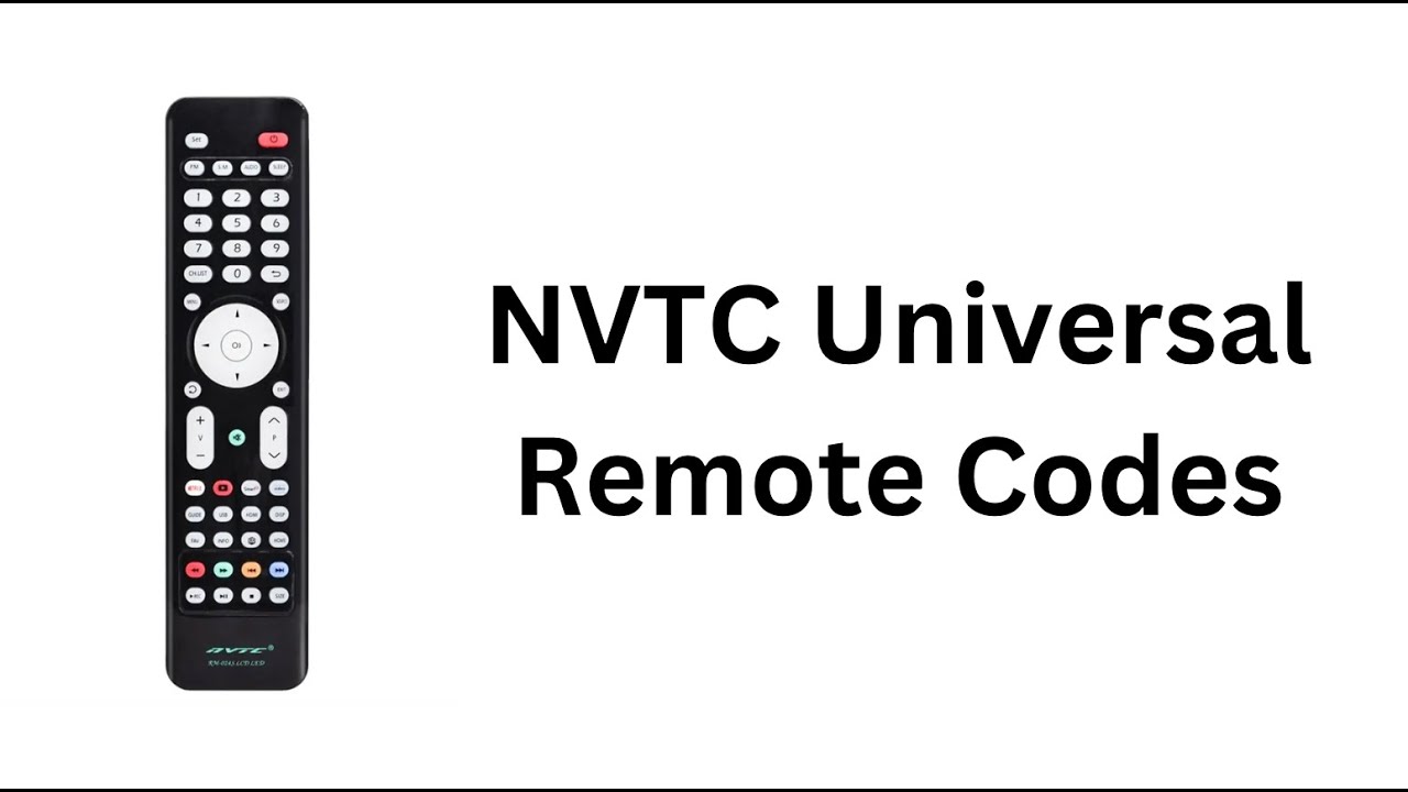 NVTC Universal Remote Codes - YouTube