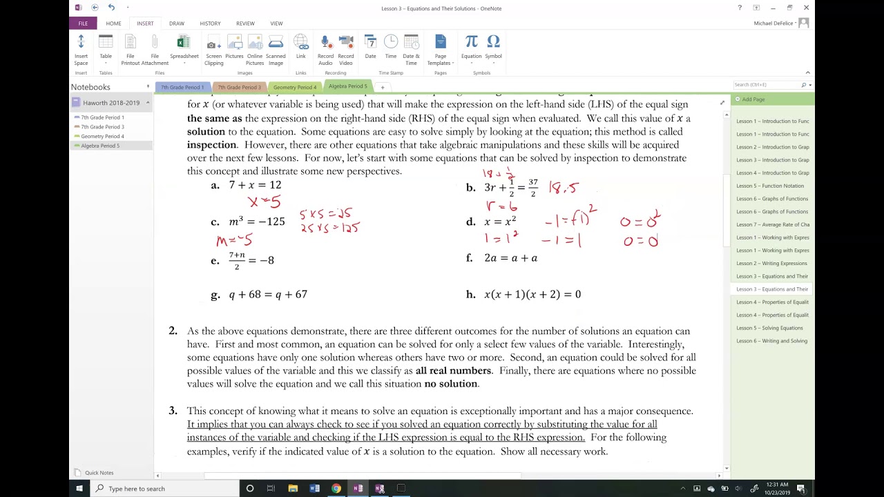 Solving Equations by Inspection - YouTube