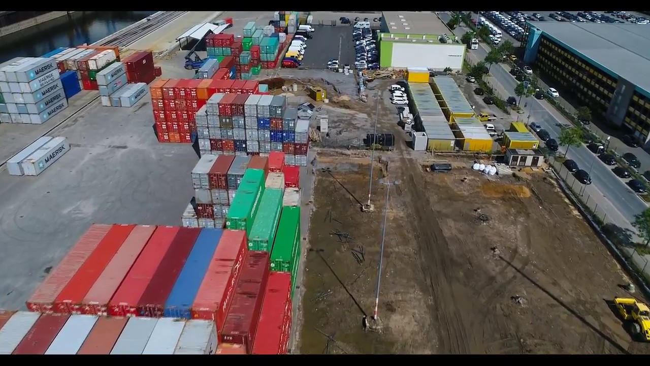 Depenbrock erweitert Hafenanlage für Contargo Neuss - YouTube