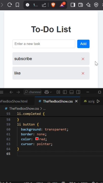 Create a To-Do List with Add/Delete Features 🧠 | #shorts #html #css #js ...