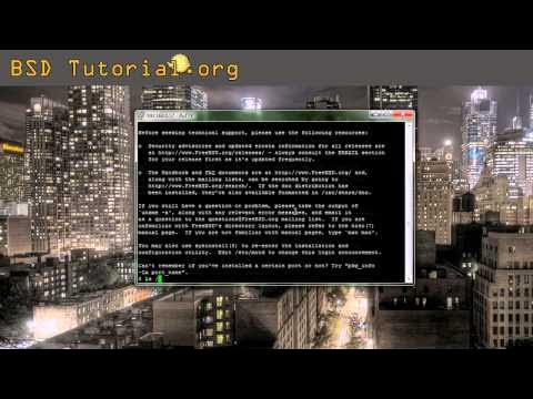 FreeBSD - remote access (SSH - secure shell) - YouTube