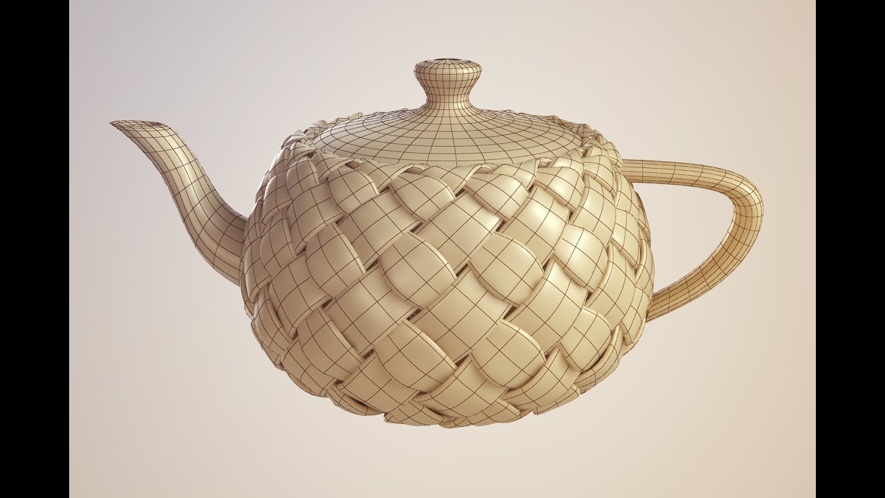 3d max modeling tutorial - weaving - YouTube